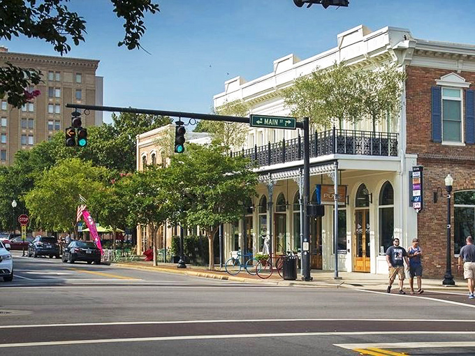 Main Street's architectural eye candy spans centuries, offering the kind of walkable downtown that makes car-dependent suburbanites question their life choices.