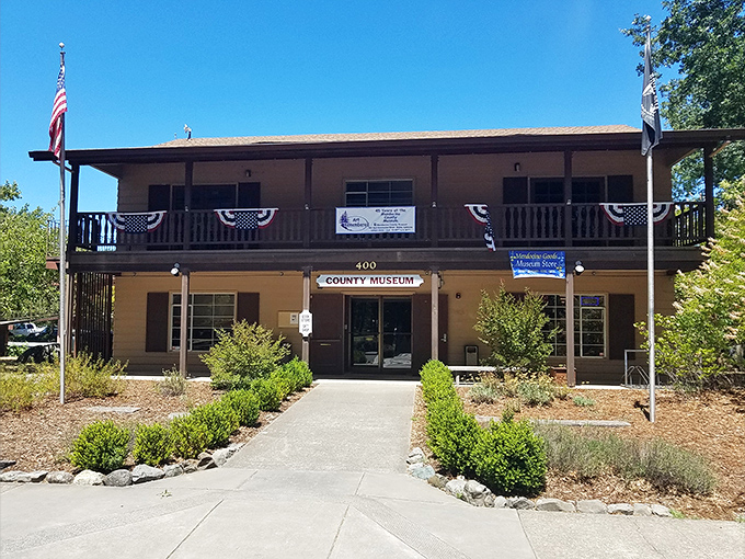The Mendocino County Museum stands ready to share local stories, proving history doesn't need neon lights or admission prices to be fascinating.