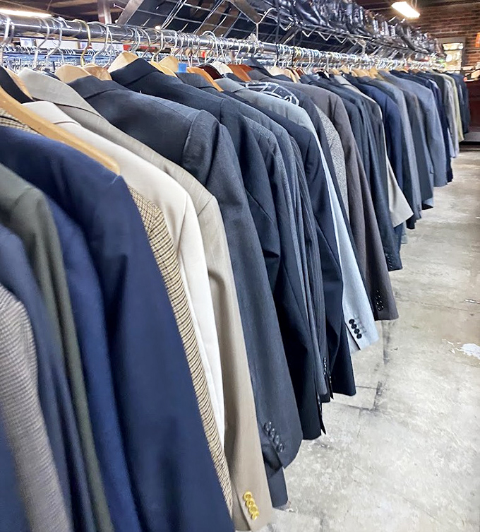 Suit yourself! Row after row of second-chance formalwear ready to make someone look like a million bucks for pennies on the dollar.
