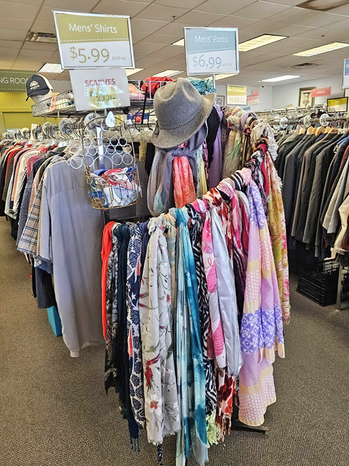 The men's section offers everything from casual flannels to business attire &ndash; because even Maine lumberjacks need to dress up sometimes.