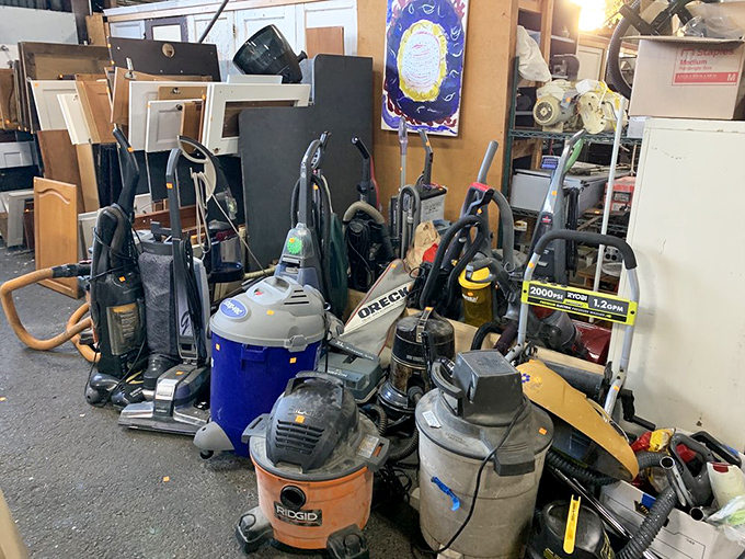 The vacuum cleaner graveyard&mdash;where Hoovers and Dirt Devils come to rest after years of loyal service, awaiting resurrection by handy new owners.