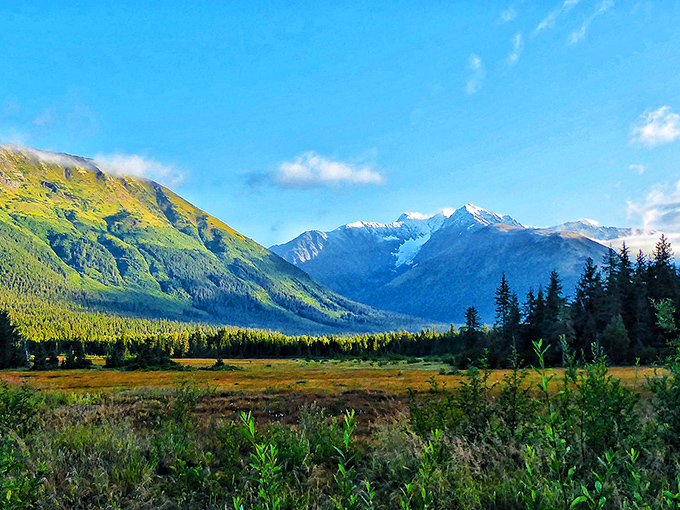 Nature's cathedral: The Girdwood Valley offers a spiritual experience that no human-built structure could ever match.