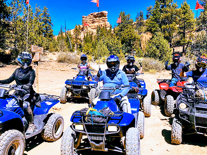 The modern-day cavalry assembles before conquering red rock terrain. These riders will return with dusty clothes, wind-chapped cheeks, and photos their office colleagues will secretly envy.