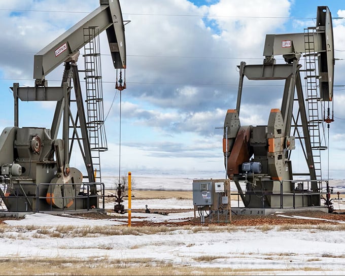 Oil pumps dot the landscape like mechanical prairie dogs, the rhythmic nodding heads that helped transform Williston's economy and put it on the national map.