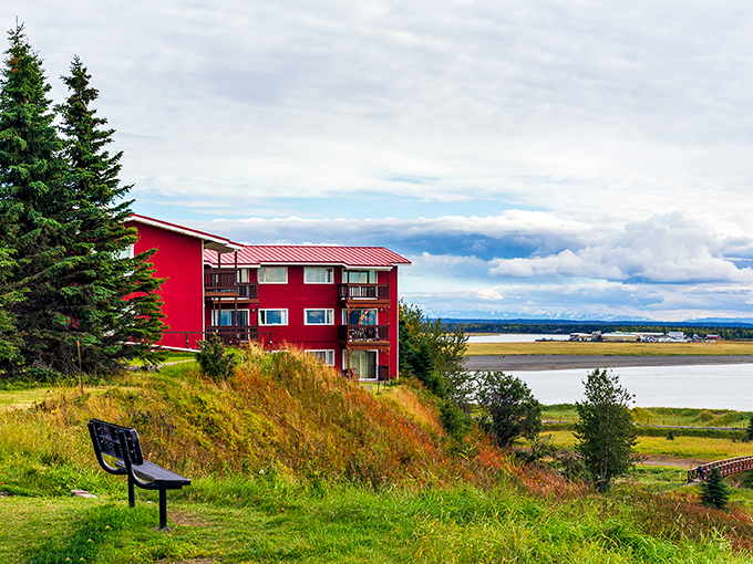 A bench with the best view in town. If contemplation had an address, this would be it.
