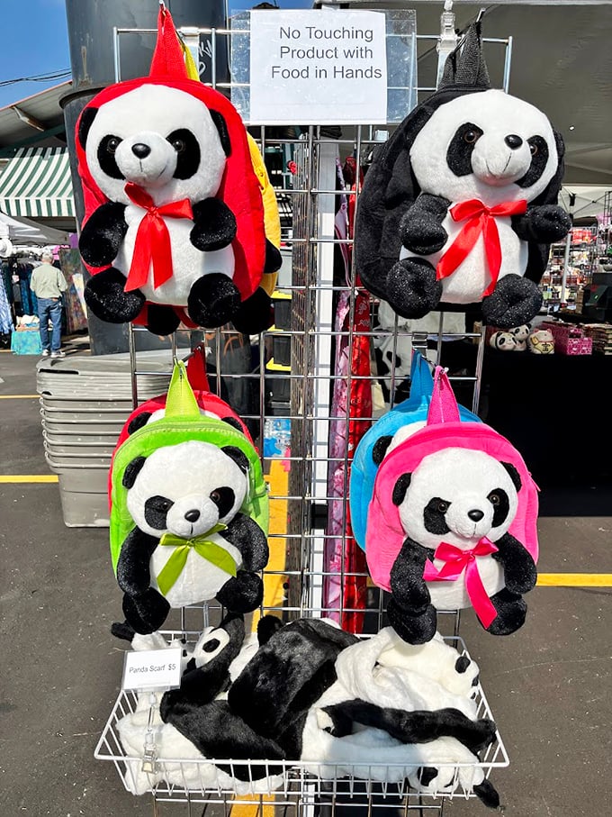 These panda backpacks aren't just adorable&mdash;they're practical companions for toting home those impulse buys of heirloom tomatoes and artisanal bread.