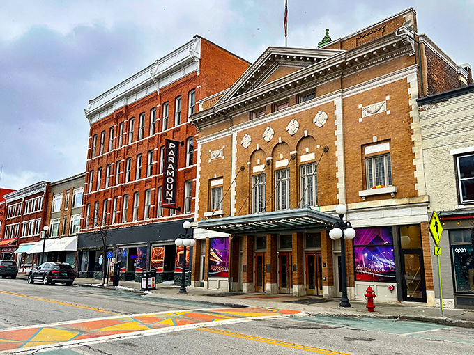 The Paramount Theatre stands as Rutland's cultural crown jewel, its vintage marquee promising entertainment without big-city ticket prices.