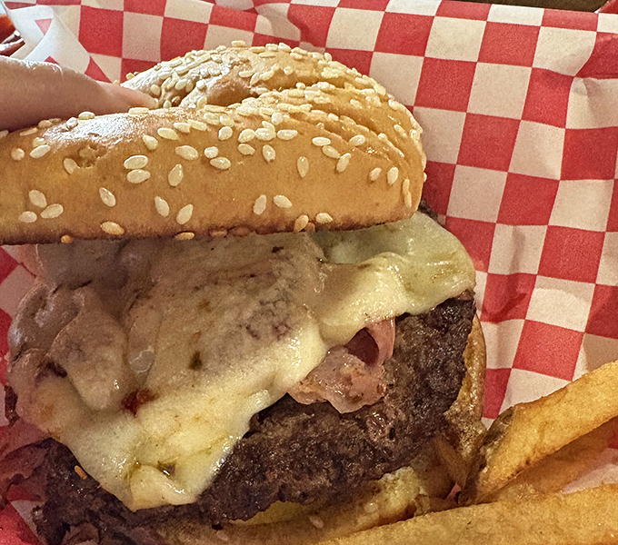Behold the pastrami burger that's launched a thousand desert detours &ndash; stacked high and completely worth the drive.