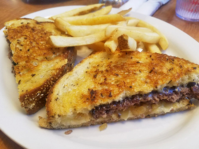 Behold the legendary patty melt in all its glory&mdash;perfectly grilled rye bread embracing a juicy beef patty and melted cheese. Poetry on a plate.