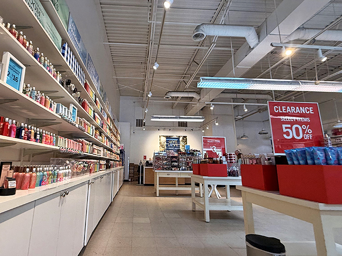 Bath & Body Works' fragrance wonderland could make even a skunk smell presentable. The clearance section is where patience meets payoff for scent enthusiasts.