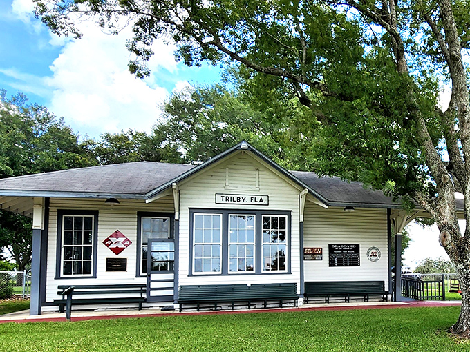 The charming Trilby train station preserves the era when locomotives were the internet of their day, connecting small towns to the wider world.