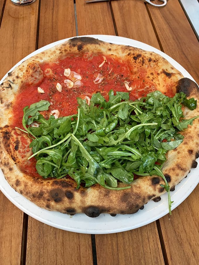 Pizza perfection isn't complicated&mdash;just a blistered crust, San Marzano tomatoes, fresh mozzarella, and basil. Sometimes the simplest things truly are the most divine.