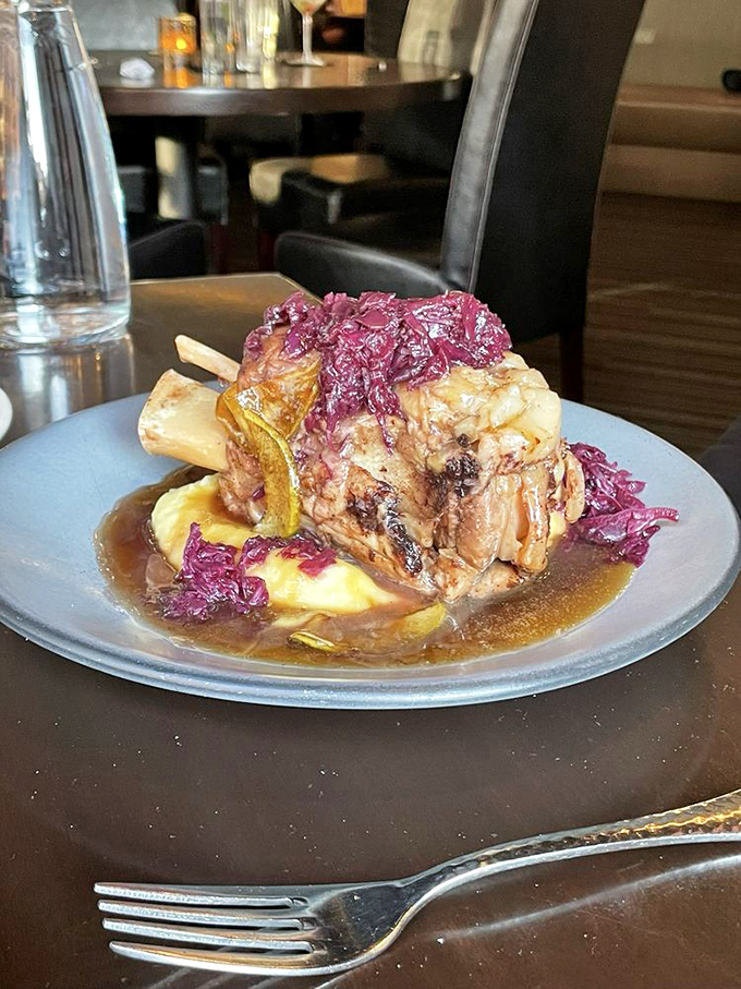 This pork shank doesn't just fall off the bone&mdash;it practically leaps onto your fork with a splash landing in flavor country.