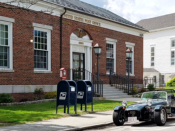 Milford's brick post office stands as a testament to when mail was an event, not just Amazon packages and bills nobody wants. 