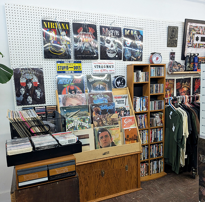 Rock 'n' roll nostalgia corner where Nirvana meets Johnny Cash. Your teenage bedroom posters have grown up and become collectibles while you weren't looking.