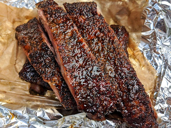 The menu board that launches a thousand cravings. Like a roadmap to deliciousness, it guides you through a journey of smoked meat paradise.