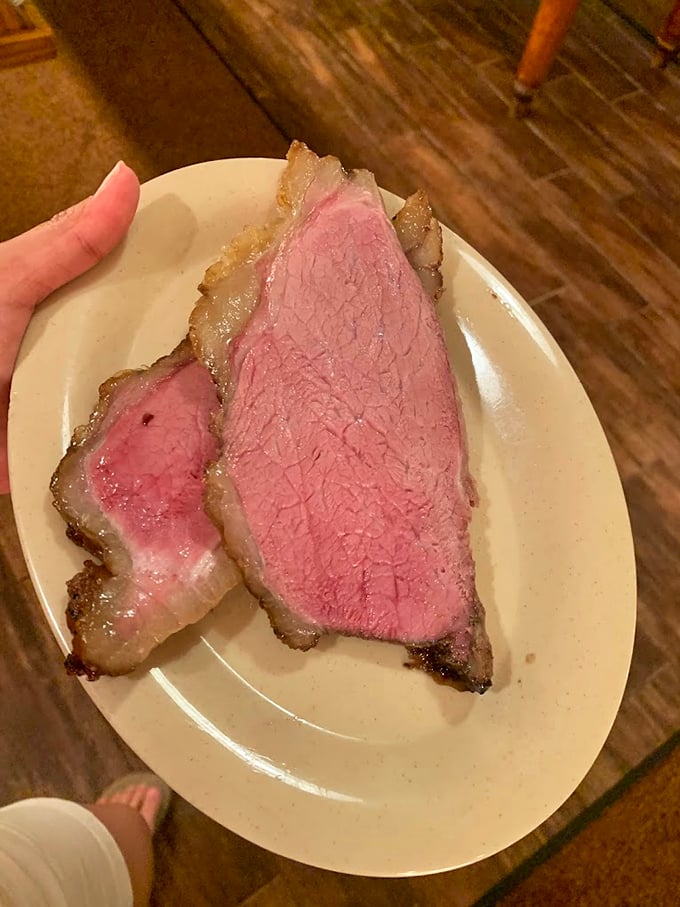 Prime rib so perfectly pink it makes vegetarians question their life choices. The land-lovers aren't forgotten at this seafood emporium.