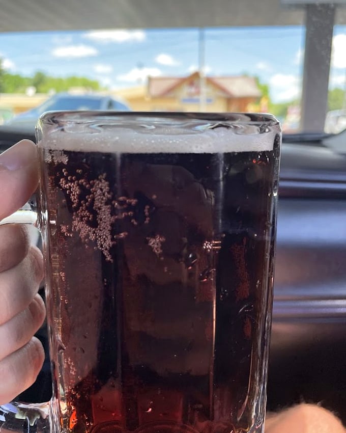 That perfect frosted mug of root beer, with its ideal foam head, is worth the drive alone&mdash;like liquid nostalgia with notes of vanilla and spice.