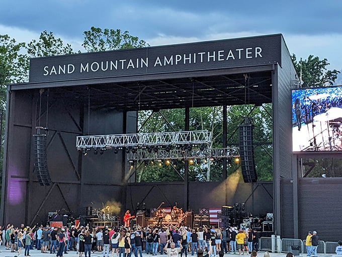The Sand Mountain Amphitheater rocks with live performances under open skies. Concert tickets that won't require a second mortgage approval.