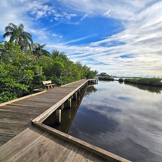 Stuart's boardwalks invite contemplation, offering peaceful water views that make checking your email seem like the crime against nature it truly is.