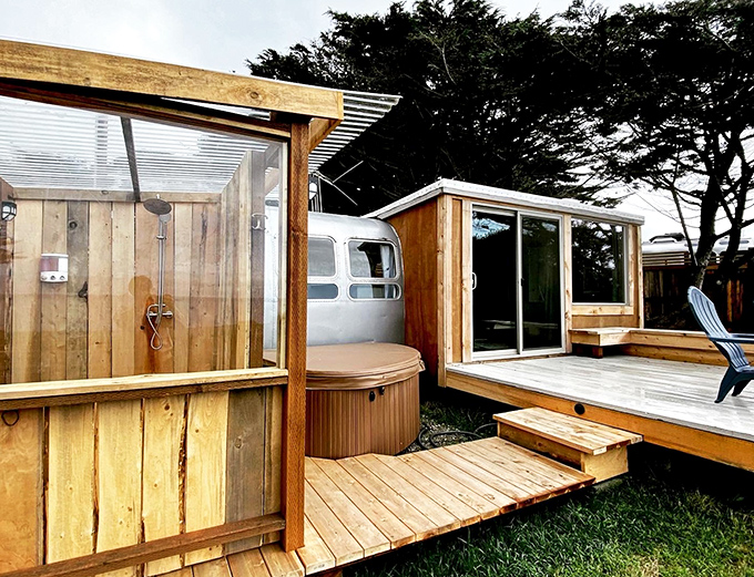 Rustic-chic redefined: This beachside hideaway with outdoor shower and hot tub proves luxury isn't about marble countertops&mdash;it's about million-dollar ocean views.