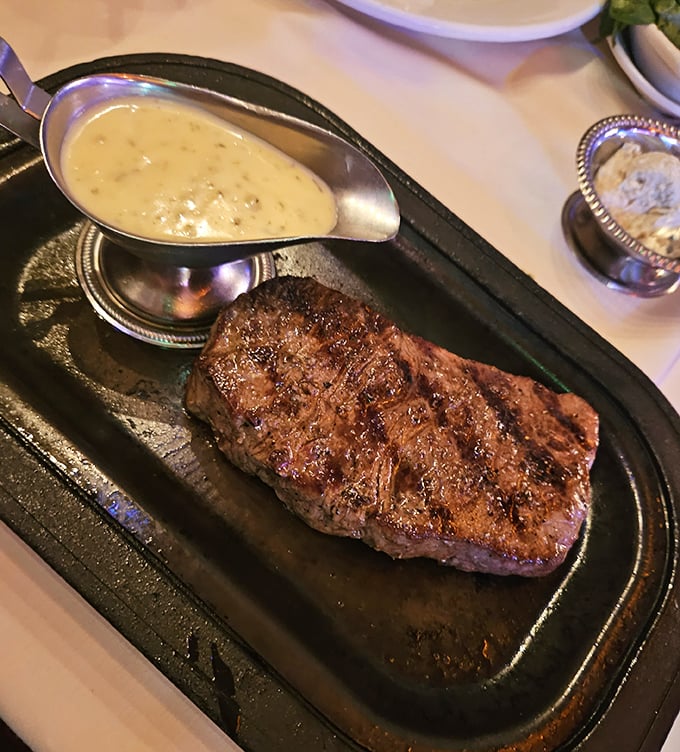 The star of the show: a perfectly seared sirloin that doesn't need fancy tricks&mdash;just quality beef handled with the respect it deserves.