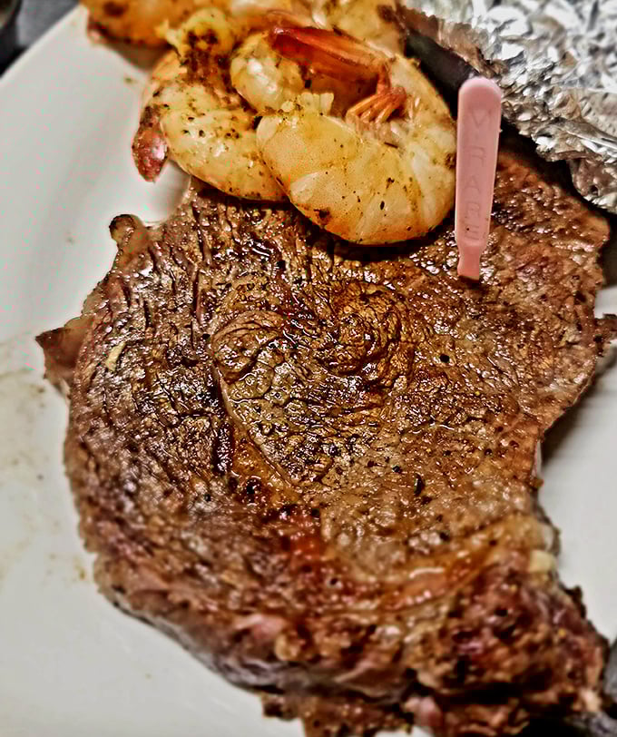 That beautiful char and perfect doneness prove some things in life are worth the drive to Forest, Virginia.