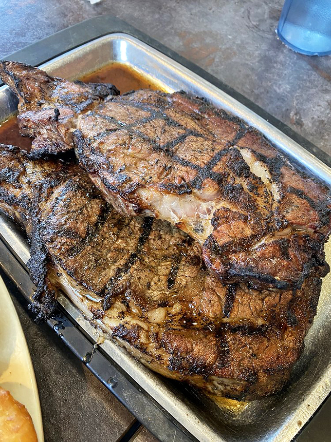 When your steak arrives looking like it auditioned for a food magazine and actually got the part.