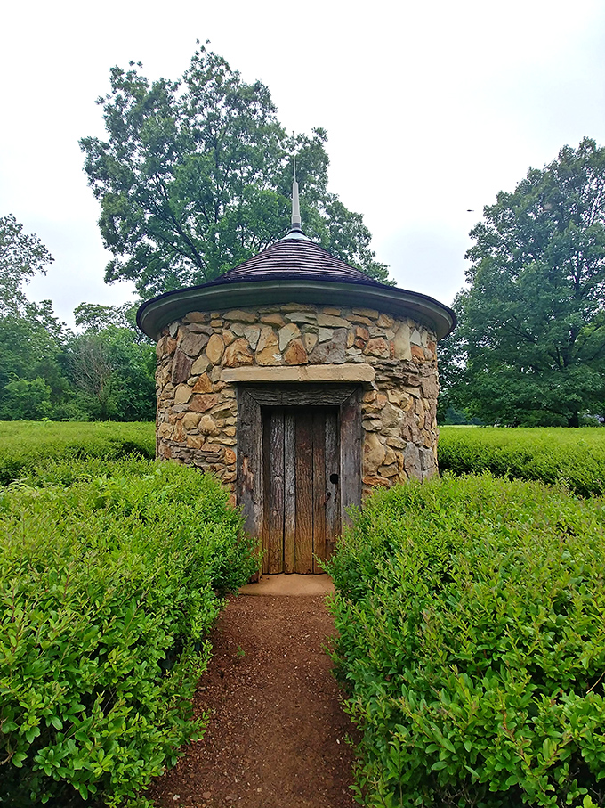 Like something from a fairy tale, this stone tower stands guard, inviting curious visitors to discover what lies beyond.