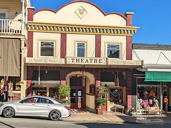 The historic Sutter Creek Theatre stands as a cultural beacon on Main Street, where live music echoes through walls that have seen generations of entertainment.