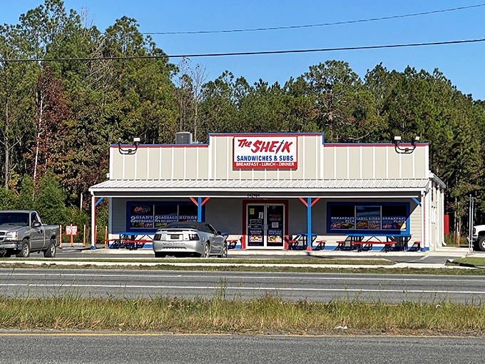 The Sheik serves up sandwiches that would make royalty nod in approval. This unassuming roadside gem proves good food doesn't need fancy surroundings.