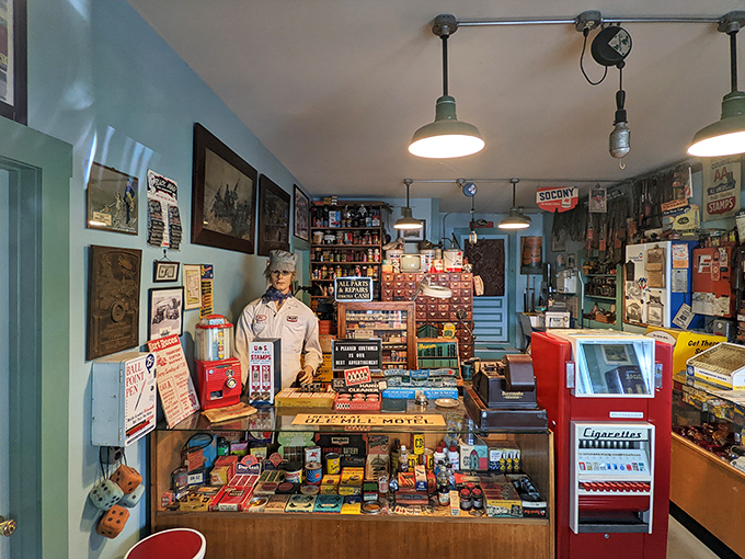 This vintage store display is what happens when nostalgia gets organized&mdash;a time capsule of Americana that makes eBay collectors weep with joy.