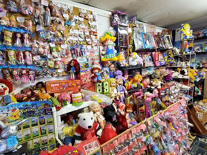 Toy paradise or childhood flashback machine? This stall has enough nostalgic firepower to make any grown adult say, "I had that!"
