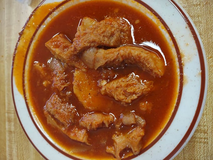 Behold the legendary tripe stew&mdash;tender morsels swimming in a broth so rich it could apply for statehood. Worth every adventurous bite.