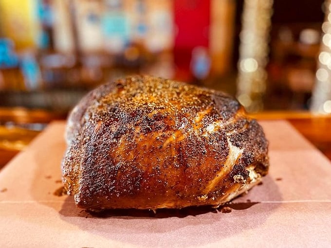 Behold the turkey that launched a thousand road trips&mdash;sporting a mahogany bark that should be hanging in the Louvre of Smoke.