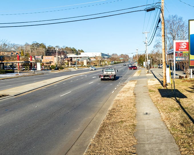 US 70 stretches through Morganton like a ribbon connecting past and present, where modern conveniences meet small-town charm.