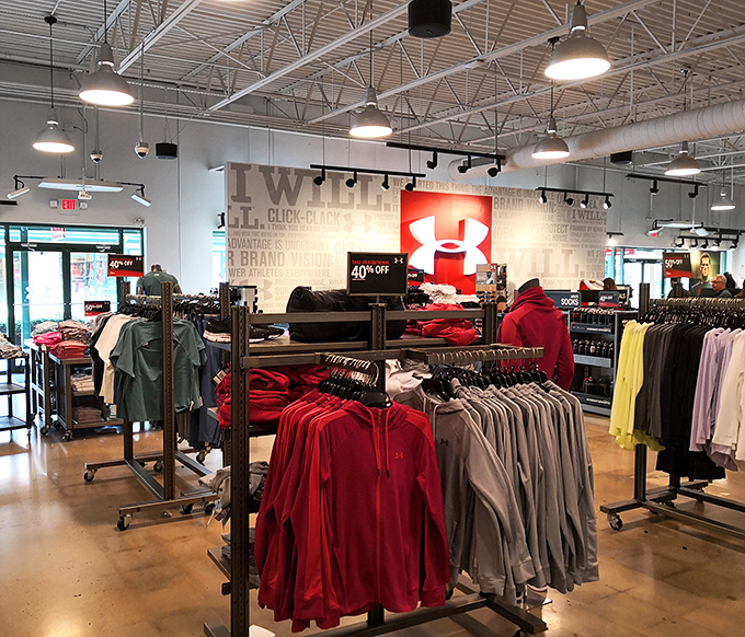 Under Armour's outlet store&mdash;where weekend warriors and actual athletes alike can dress the part without breaking the bank.