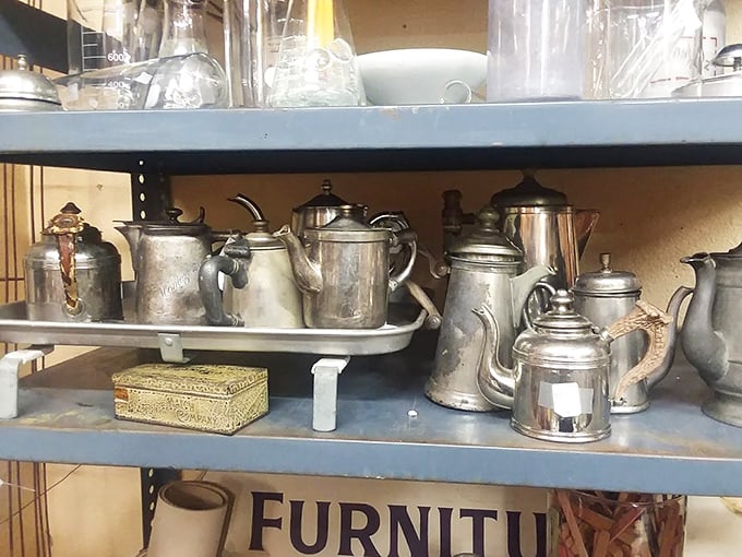 These silver teapots have poured for generations of families. Each dent and patina tells a story that your Keurig simply cannot match.