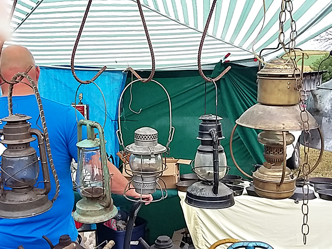 These vintage lanterns aren't just antiques&mdash;they're storytellers. Each one has illuminated countless nights before finding its way to this table of glowing history.