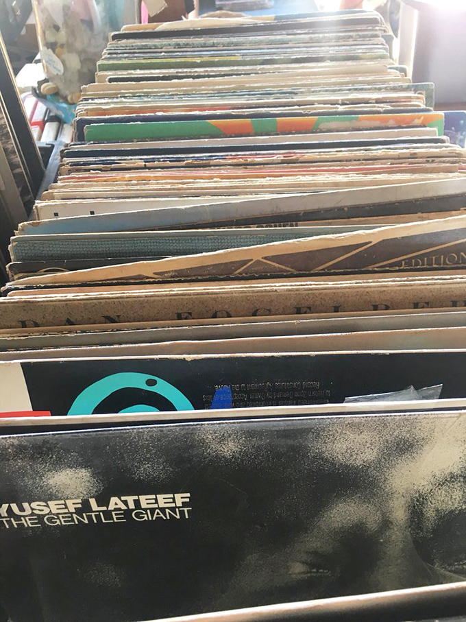 Vinyl junkies, prepare to lose track of time. Each album sleeve holds musical memories and the promise of dusty gold.