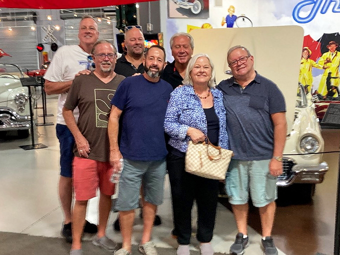 Car enthusiasts gather to share stories and memories, proving that automotive passion is the universal language that needs no translation.