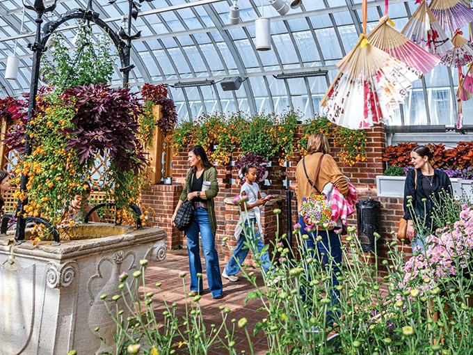 Visitors wander through seasonal displays that transform faster than Pittsburgh weather, each turn offering a new "how did they do that?" moment.