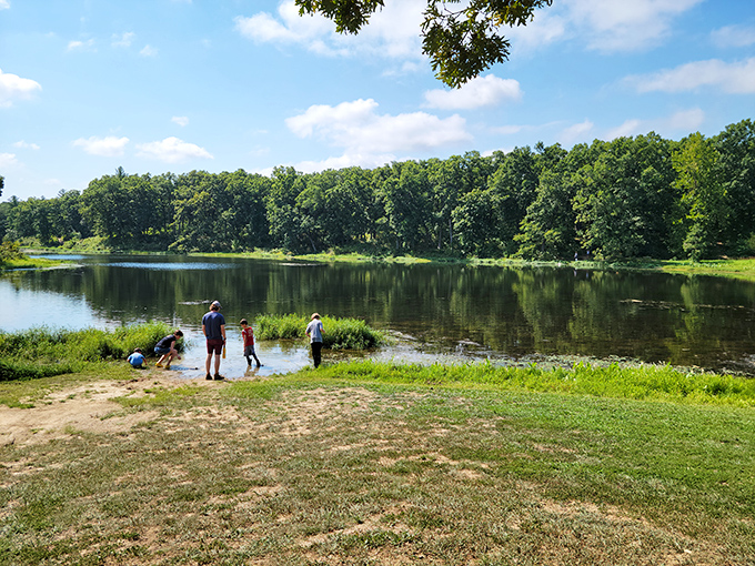 Family adventure unfolds at the water's edge, where memories are made one splash at a time in this pristine Missouri oasis.