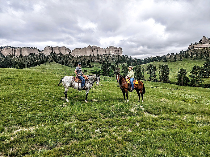 Living your best cowboy life with views that would make John Wayne tip his hat in approval.