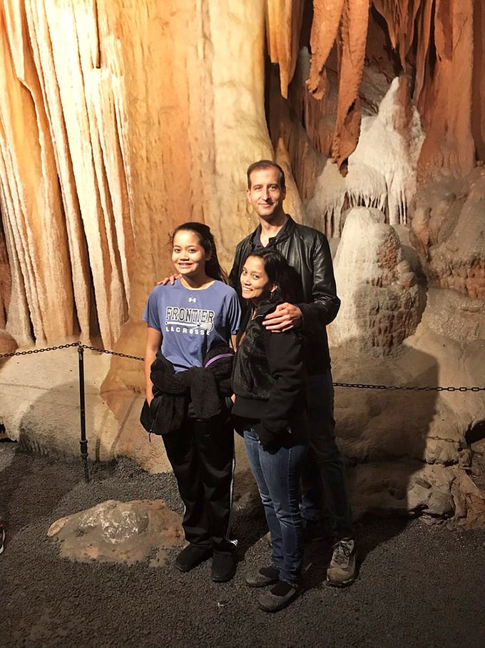 Family memories crystallize in places like this. The caverns provide a backdrop that makes even reluctant teenagers put down their phones.