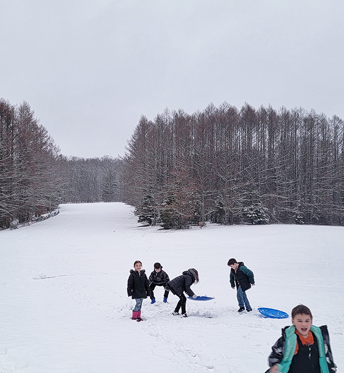 Winter transforms Chapman into a playground where kids discover the joy of simple pleasures&mdash;no charging stations or Wi-Fi passwords required.