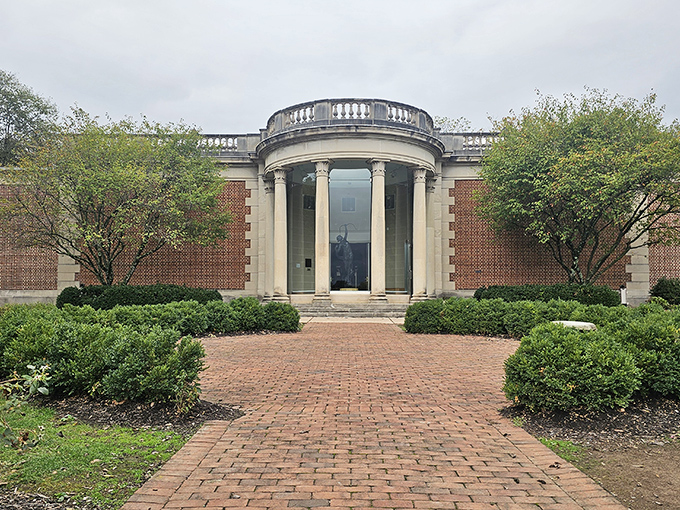 The Washington County Museum of Fine Arts welcomes visitors with classical columns and manicured grounds&mdash;culture that's accessible to all in this affordable town.