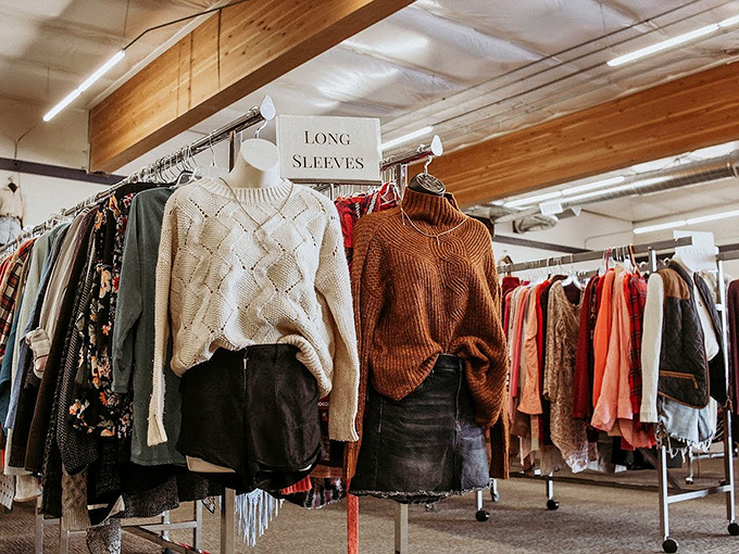 The women's section isn't just organized&mdash;it's curated like a museum where everything is actually touchable and affordable.