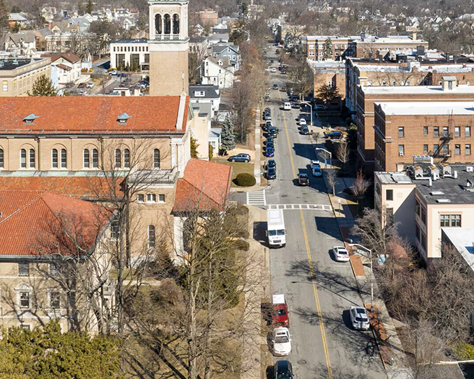 The steeple stands sentinel over downtown Montclair, where history and modern life intersect at every corner. Small-town America with metropolitan flair.