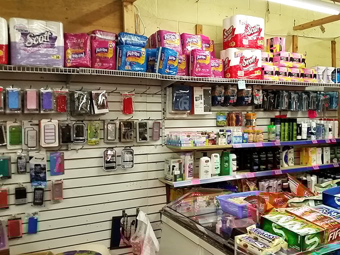 The convenience store within a flea market&mdash;because treasure hunting builds up a thirst. Practical meets peculiar in this corner.
